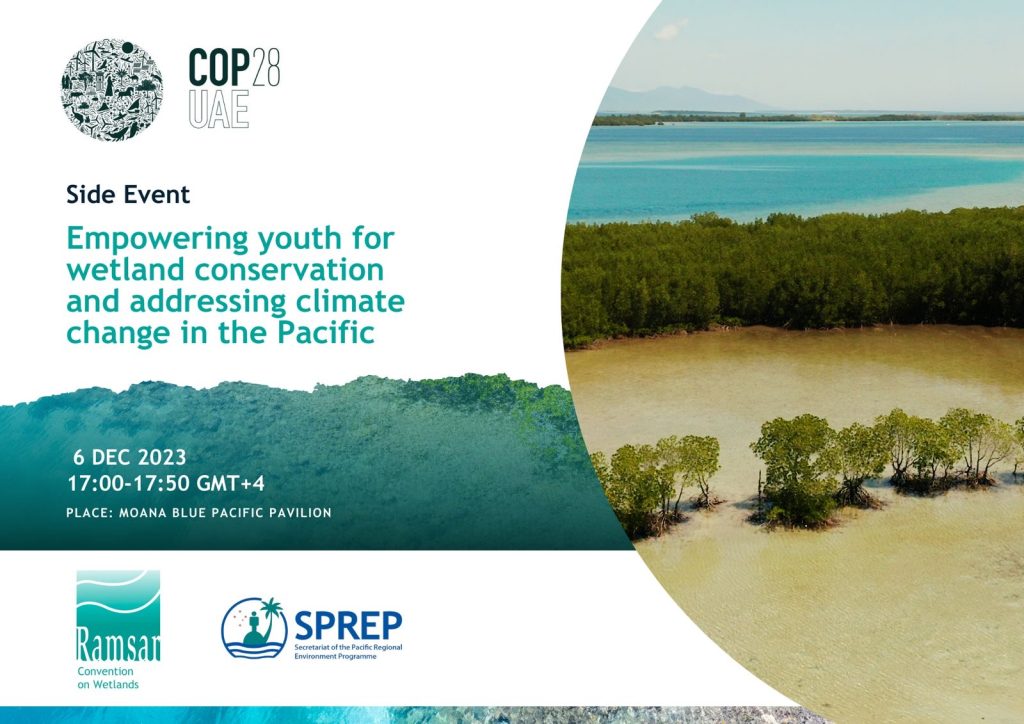 Pacific Pavilion Side Event flyer | Blue Carbon Partnership